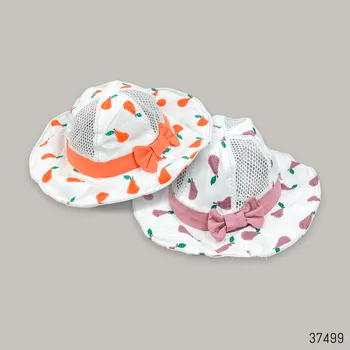 Monowa Mart | Premium Cotton Fancy Girl Sun Hat 2-5 Years Adjustable ...