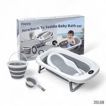 Monowa Mart | Happy Baby 4 in 1 Foldable Baby Bath Tub Set (China)