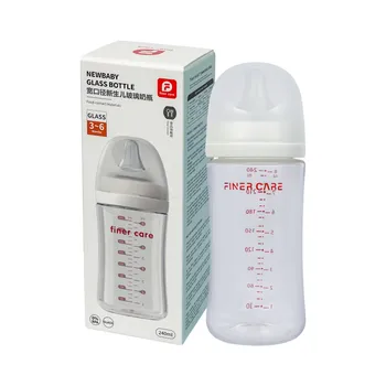 Monowa Mart | Finer Care Premium Glass Feeding Bottle – Wide Neck ...
